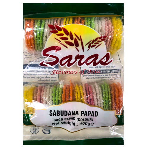 Saras Coloured Sago Papad – Gayatri Store UK